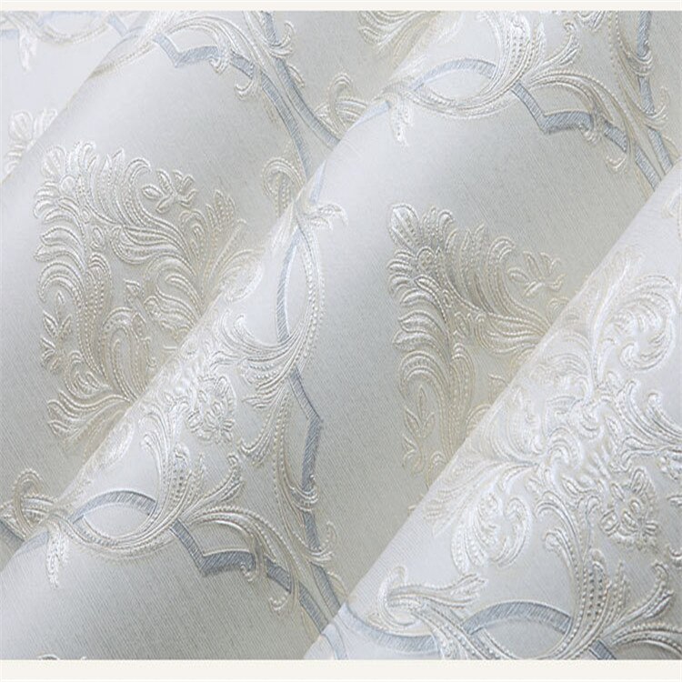 European style 3d grain Damascus wallpaper bedroom... – Grandado