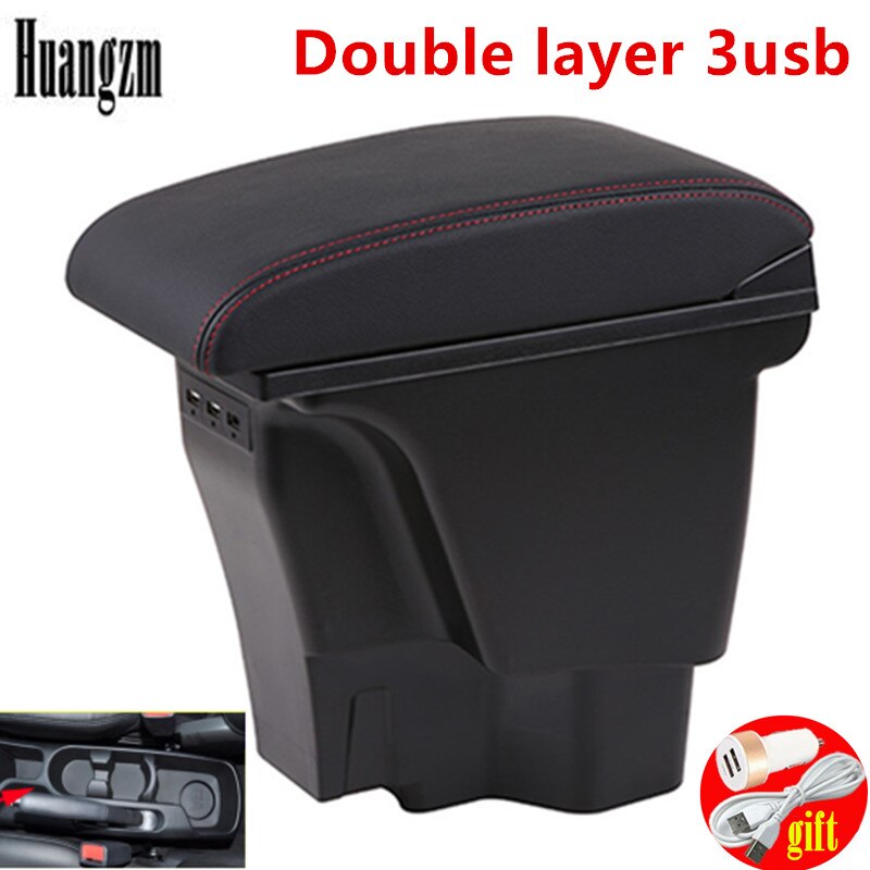 For KIA Rio 3 K2 Armrest Box Organizer Leather Aut... – Grandado