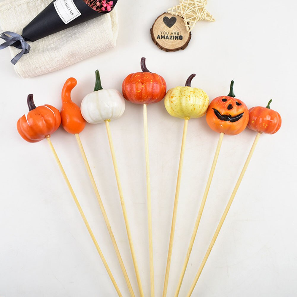 12pcs DIY Artificial Pumpkins Rods Photo Props Hal... – Grandado