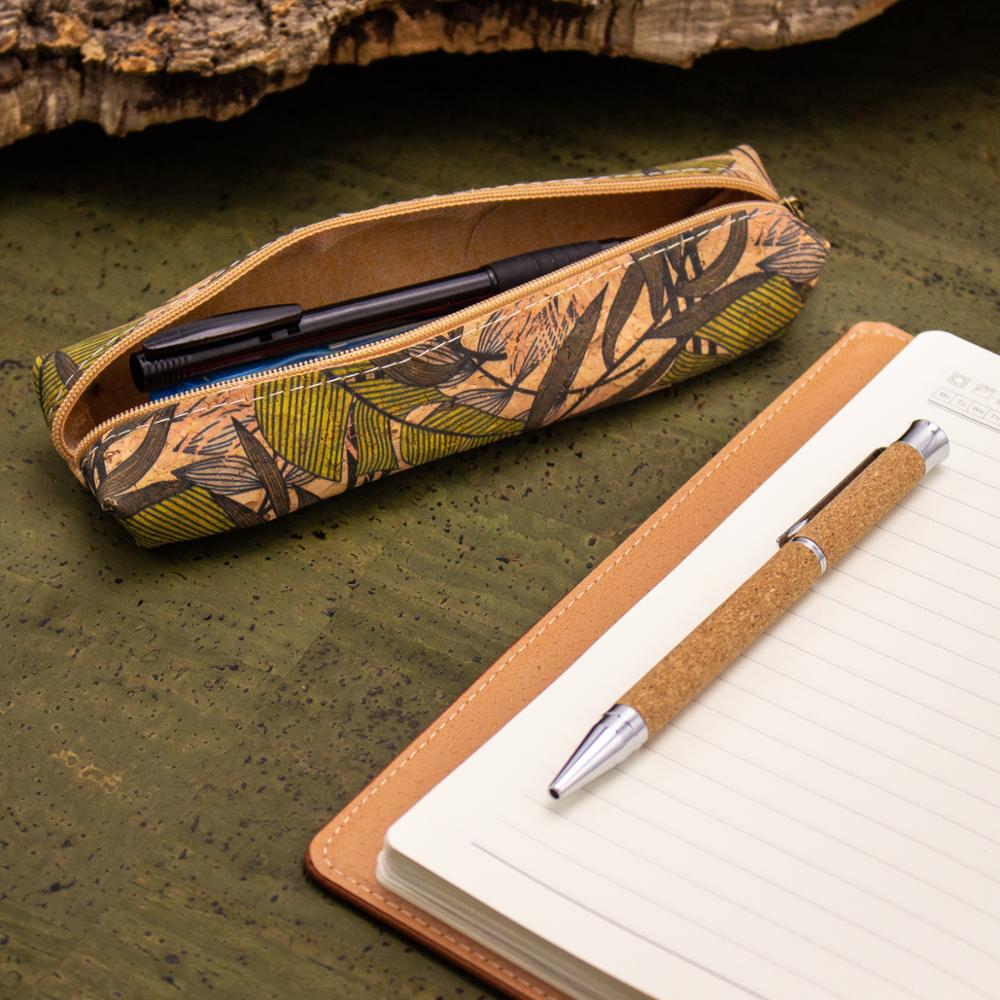 Natuurlijke Kurk Leuke Patroon Houten Etui Tas-800 – Grandado