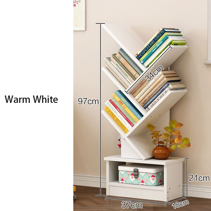 Tree Shaped Bookshelf Floor Space Saving Simple Mo... – Grandado