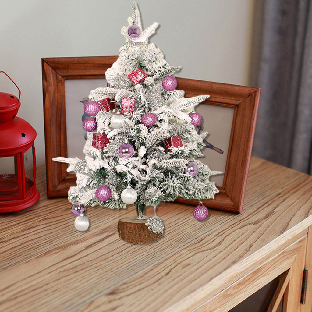 45cm Artificial Wintergreen Tabletop Christmas Tre... – Grandado