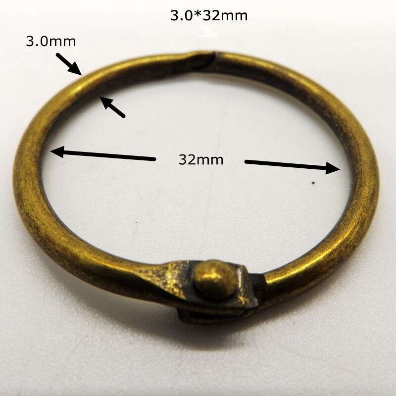 antique bronze loose-leaf ring office binding ring... – Grandado