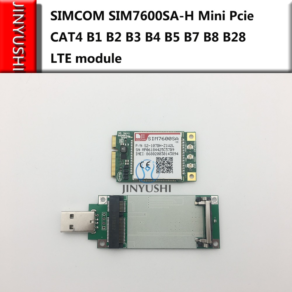 Simcom Sim7600sa H Sim7600 Mini Pcie Sim Kart Yuvası Ile Usb Adaptörü