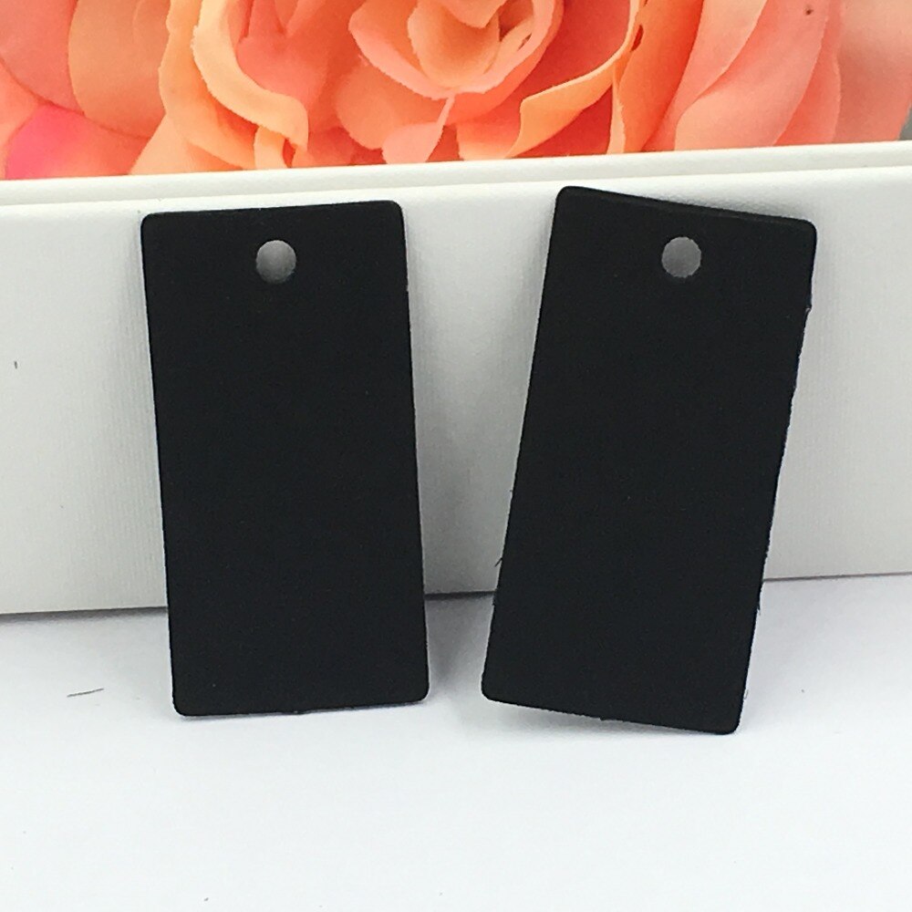 Black Rectangle Blank Tags Price Jewelry Hang Tag ... – Grandado