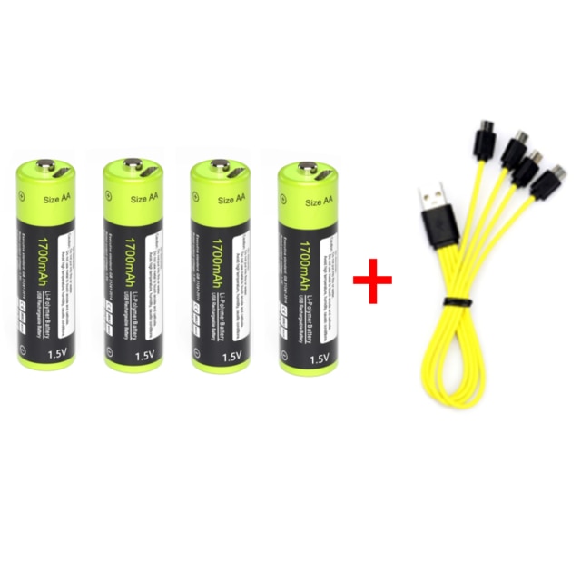 100% Original ZNTER AA 1,5 V 1700mAh Batterie Lith... – Vicedeal