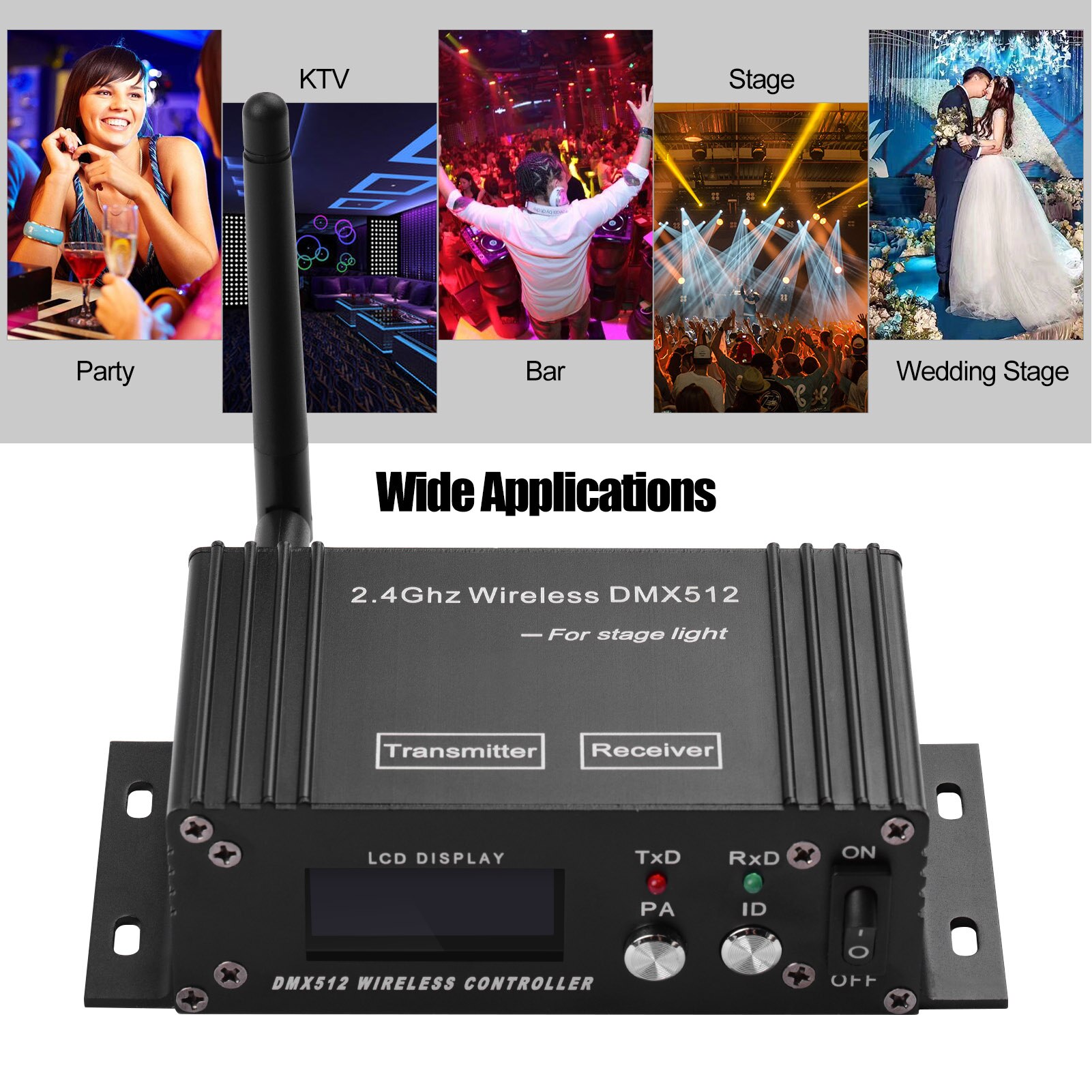 DMX512 Wireless Receiver Transmitter Light Console... – Grandado