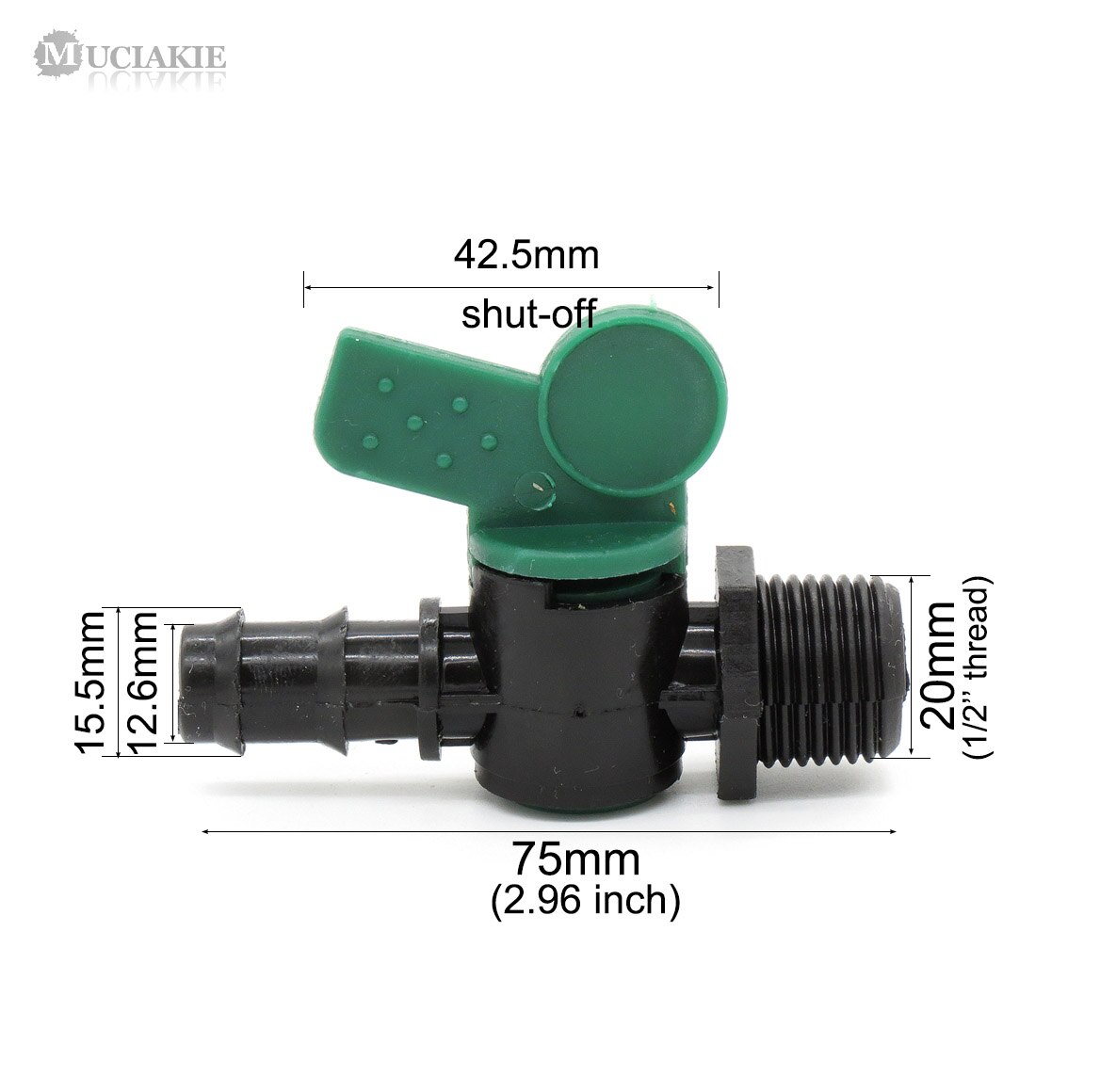 MUCIAKIE 1PC 1/2'' (20MM) Male Threaded to DN16 Sh... – Grandado