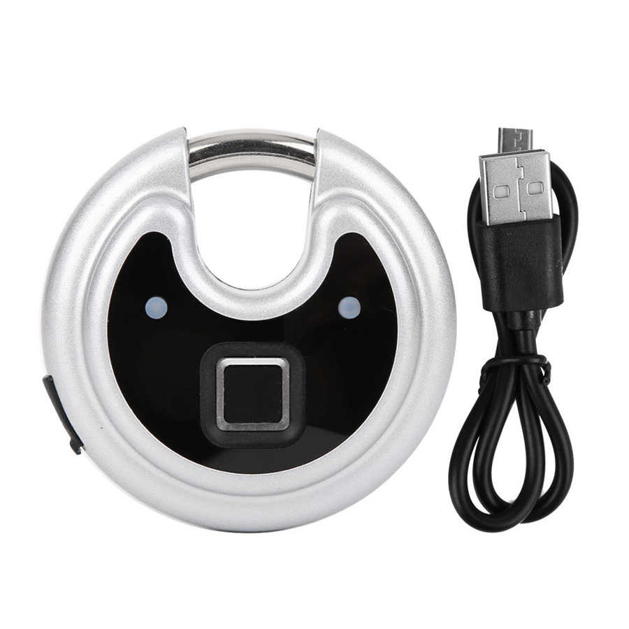 Fingerprint Padlock Roundcake Shape IP65 Waterproo... – Grandado