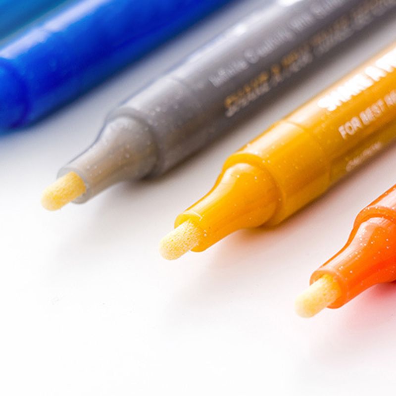 12 Colors Glitter Highlighter Pen Fluorescent Mark... – Grandado