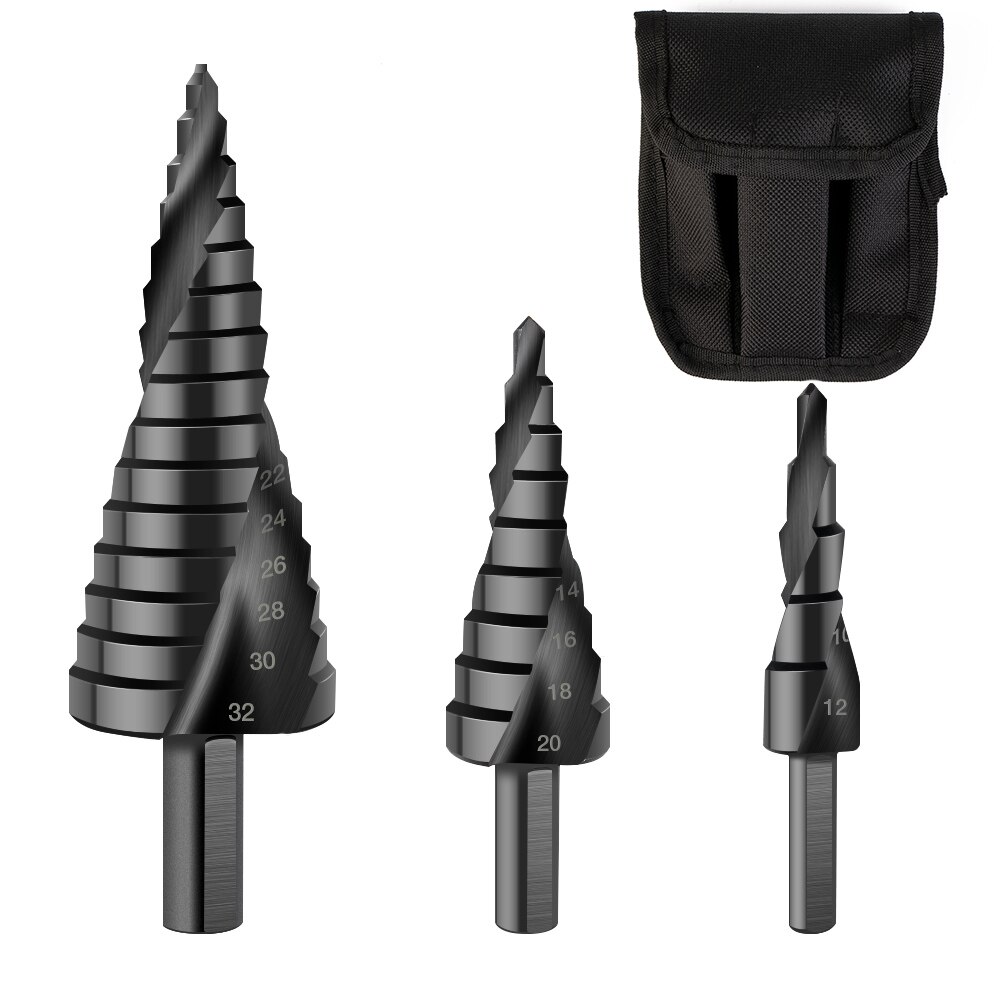 4-12/20/32mm Step Drill Bit Hss Cobalt Step Steppe... – Grandado 4-12/20/32mm Step Drill Bit Hss Cobalt Step Steppe... – Grandado