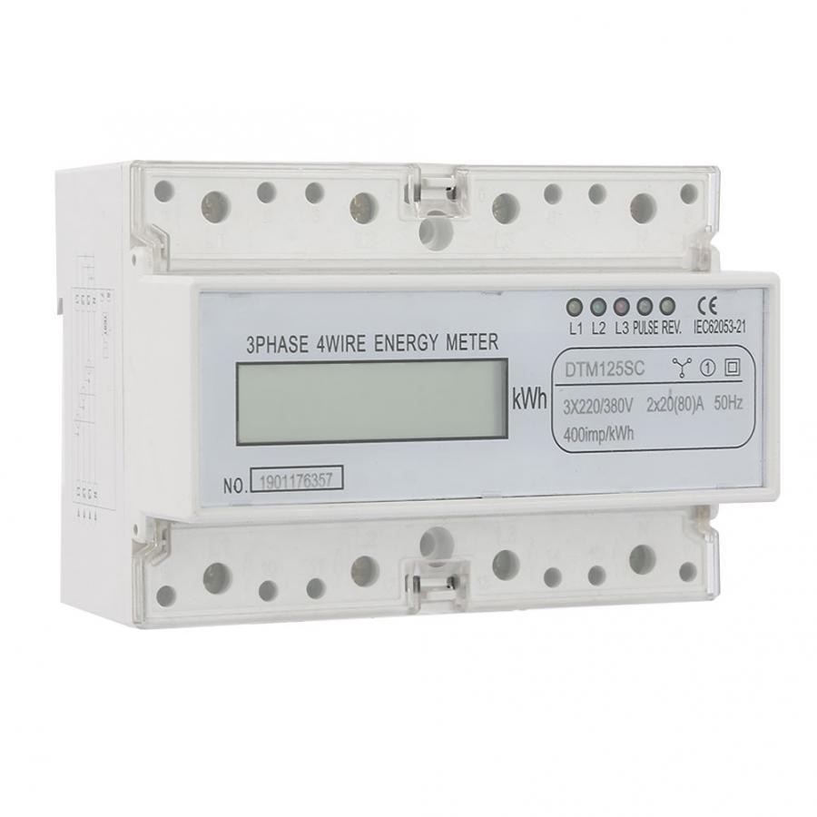 Wattmeter 220/380V 20-80A Energy Consumption Digit... – Grandado