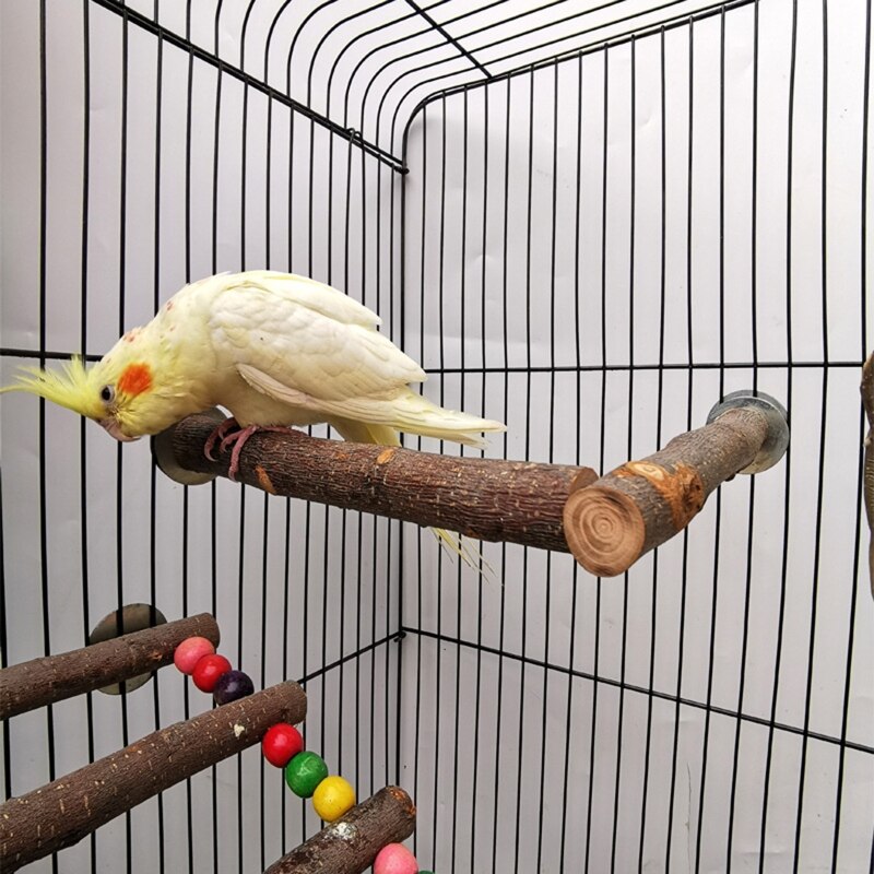Bird Perches Natural Wood Stand L-shaped Bar Bird ... – Grandado