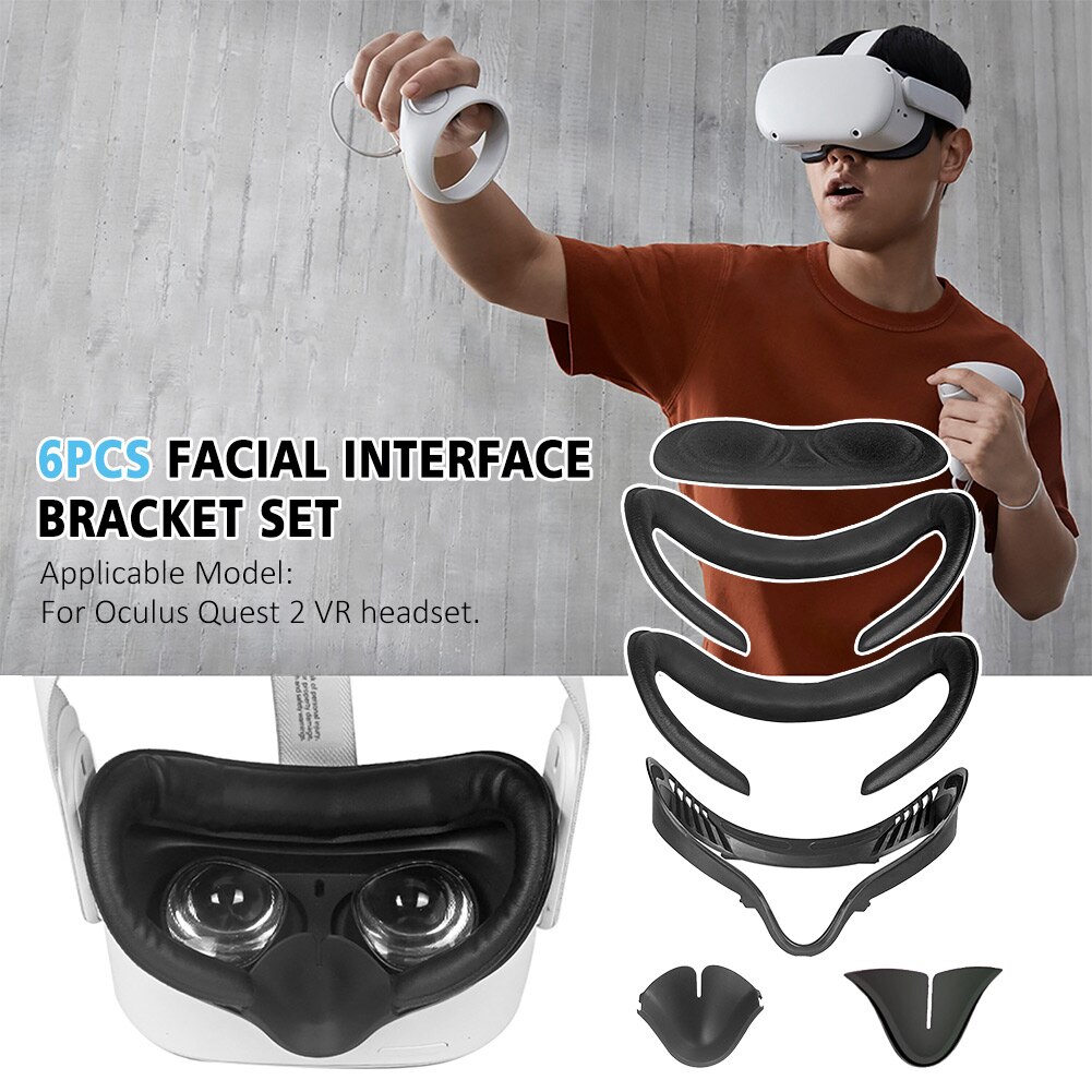 6 In 1 Soft VR Headset Interface Bracket Set Gamin... – Grandado