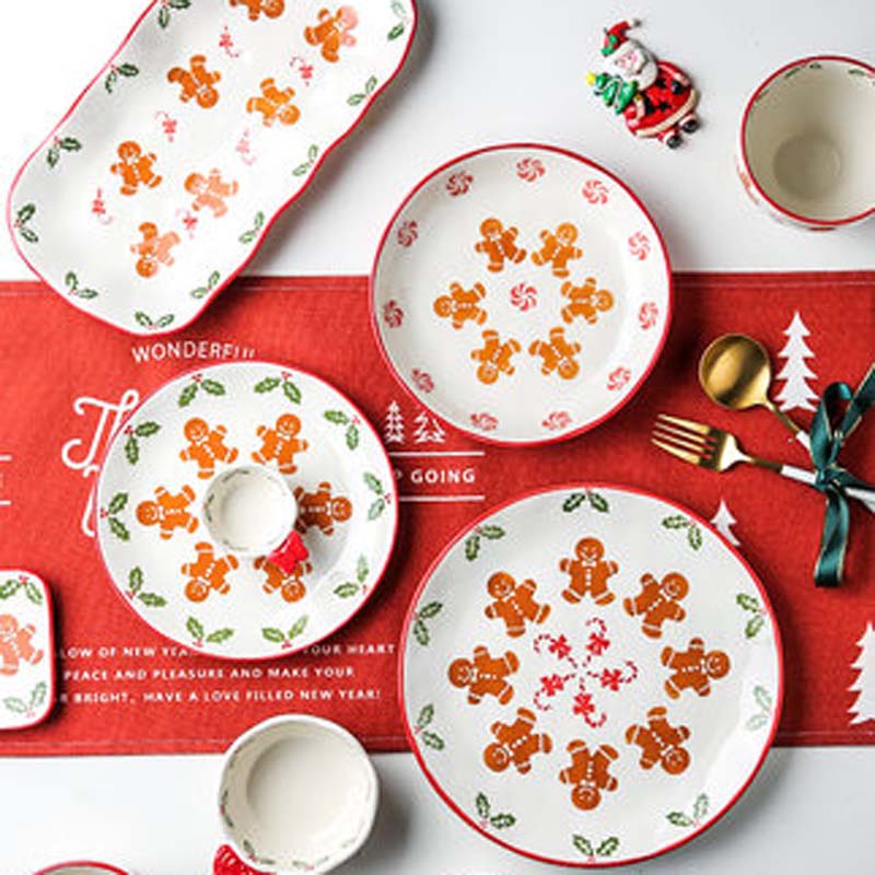 FANCITY Christmas gingerbread man Japanese ceramic... – Vicedeal