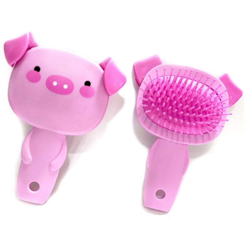 Hair Brush Scalp Massage Cute Cartoon Pig Combs Fo... – Grandado