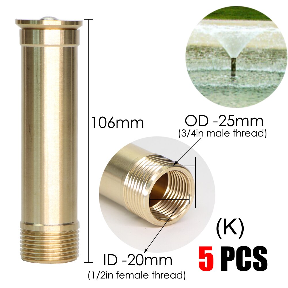 MUCIAKIE 15 Types of Fountain Nozzles Brass Sprink... – Grandado