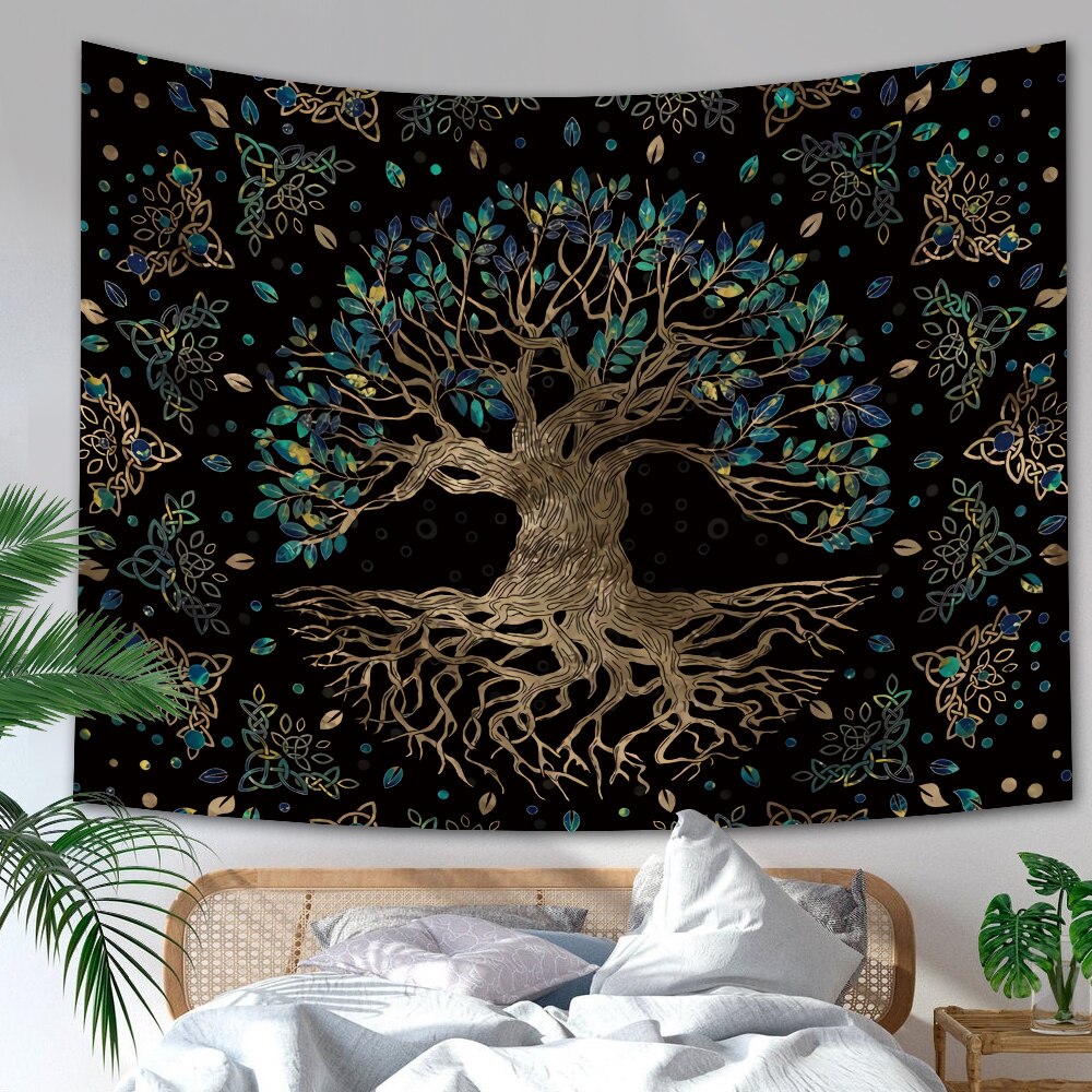 Forest Tapestry Nature Tree Popular elves Wall Han... – Vicedeal