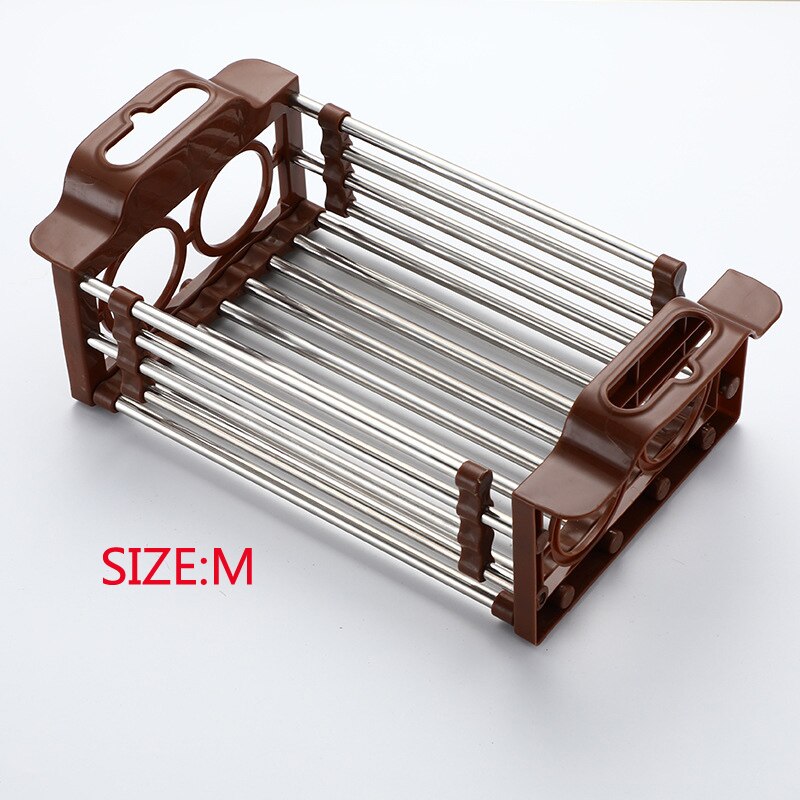 Stainless Steel Retractable Kitchen Sink Rack Frui... – Grandado