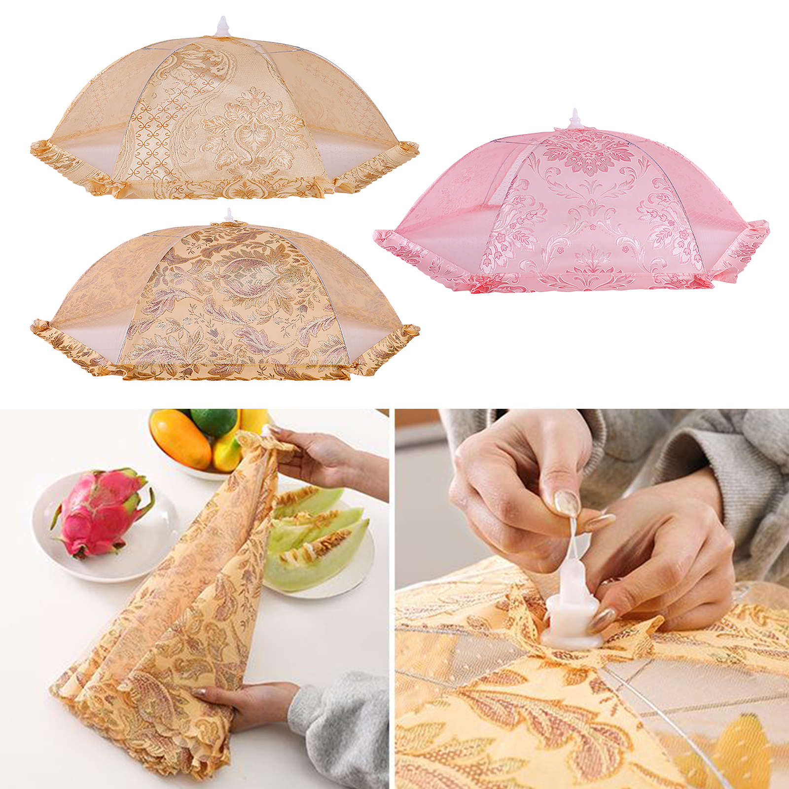 Foldable Table Food Cover Umbrella Style Anti Fly ... – Vicedeal