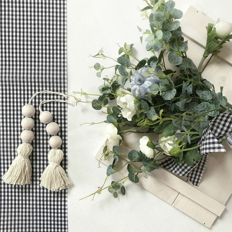Handmade Natural Cotton Rope Tassel Beads Closet D... – Grandado
