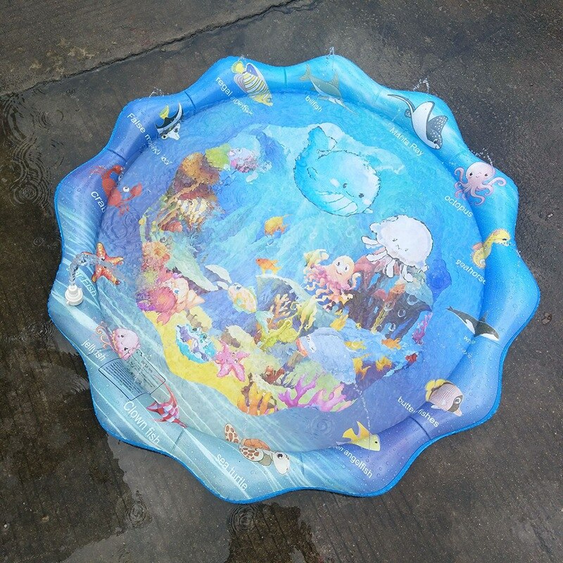 Inflatable Splash Pad Baby Sprinkler Pad Play Cent... – Grandado