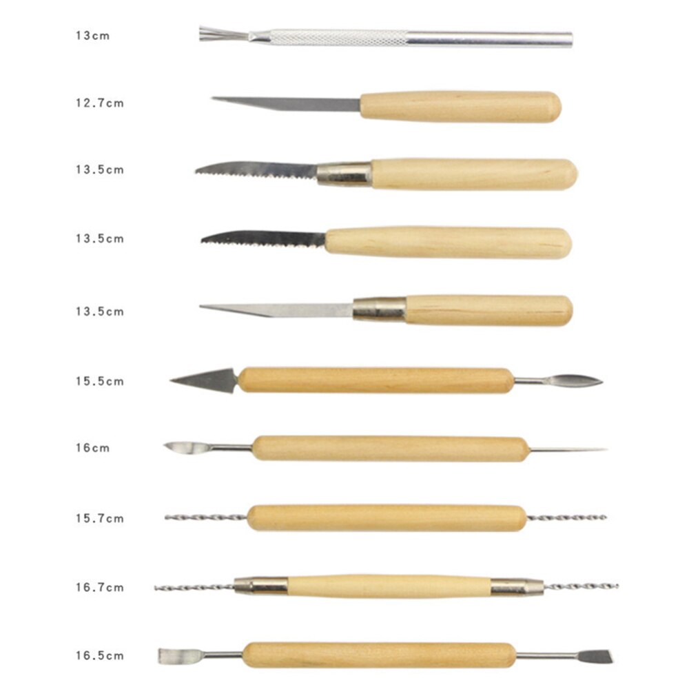 22 Pcs Wooden DIY Art Clay Pottery Tool Set Handle... – Grandado