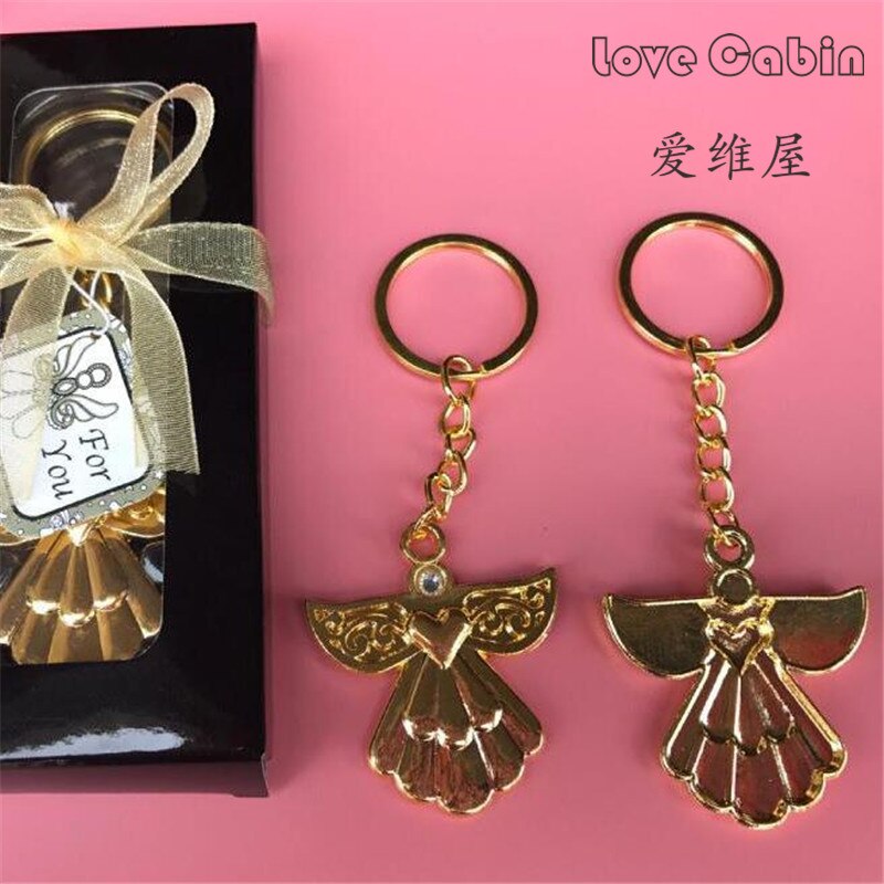 20pcs Love heart Angel Metal Keychain Religious We... – Grandado