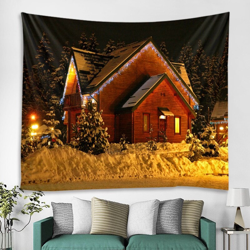 Christmas Art Wall Hanging Tapestry Christmas Beau... – Grandado