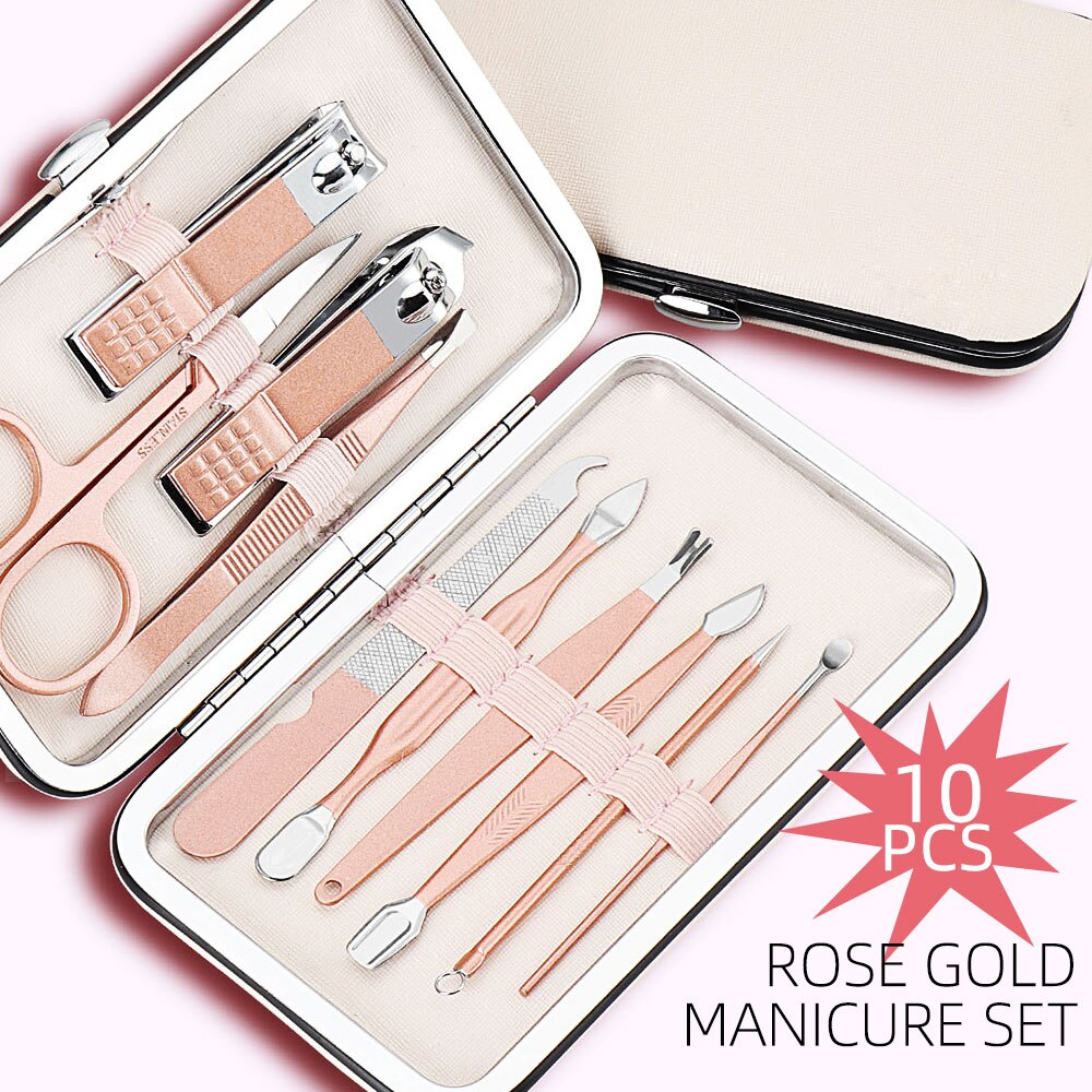 Brand Manicure Pedicure Set With Case Nails Clippe... – Grandado