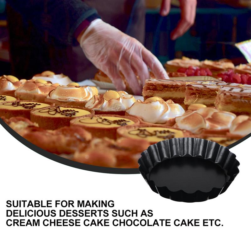 6 pcs Pie Pans with Removable Bottom Baking Non-st... – Vicedeal