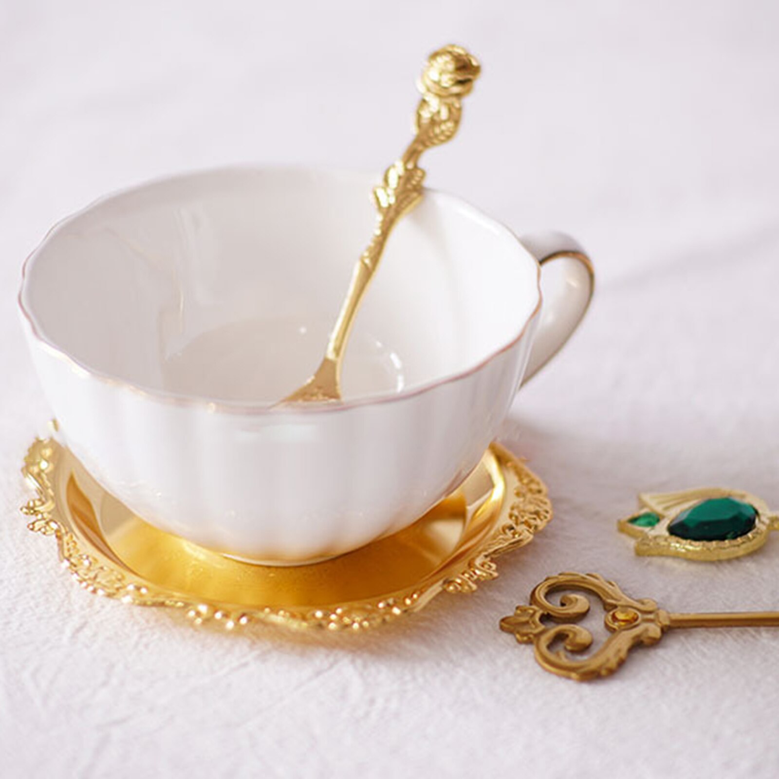 10 Pcs Diner Plaat Sets Servies Elegante Metalen F... – Grandado