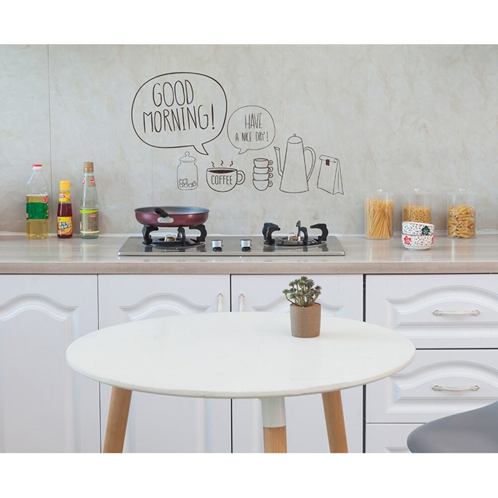 60*90CM Coffee Wall Decal Removable Oil-Proof Stic... – Grandado