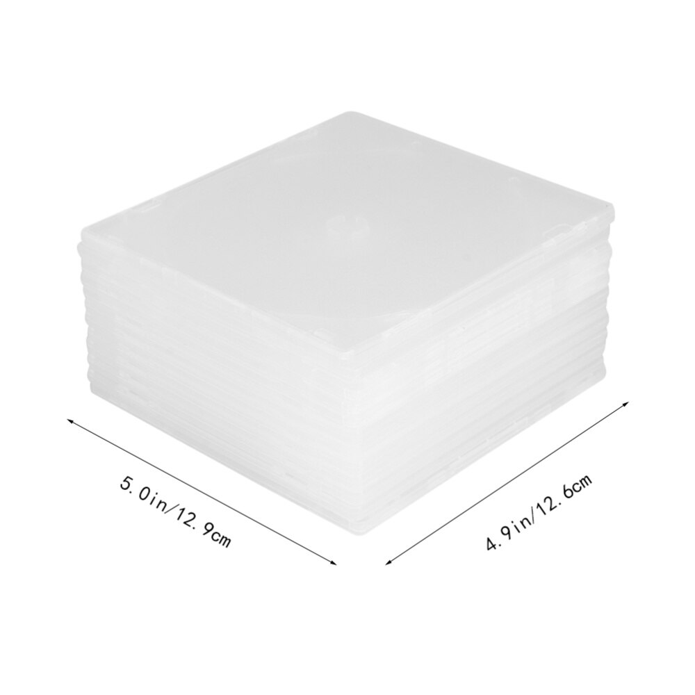 25 Pcs Ultrathin DVD Case Transparent CD Package P... – Grandado