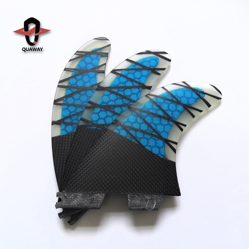 FCS2 fins Truster Tri fins Blue Glassfiber fins wi... – Vicedeal