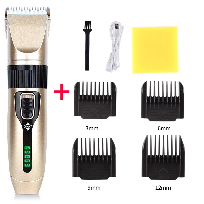 Electric Hair Clipper Electric Trimmer With LED Sc... – Grandado