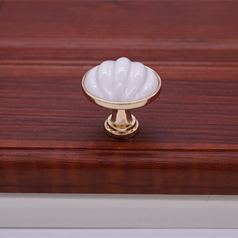 European Rural Gold White Ceramic Handle Kitchen C... – Vicedeal