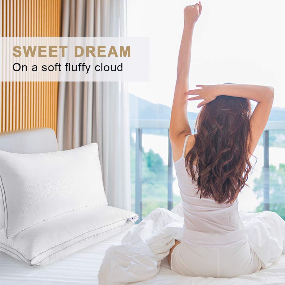 Feather Down Light Pillow Pillows for Sleeping Alt... – Grandado