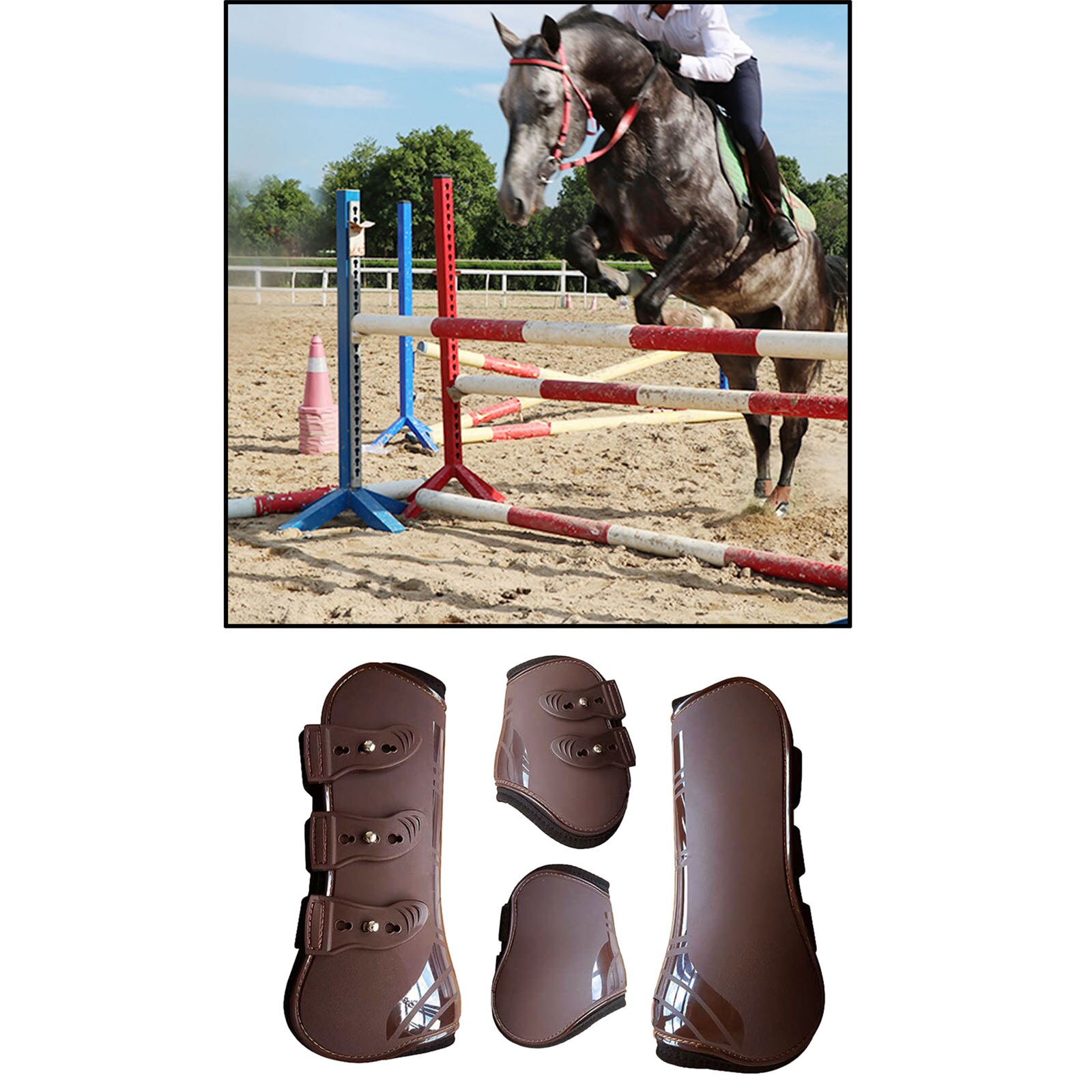 Outdoor Equestrian Horse Leg Boots Training Front ... – Grandado