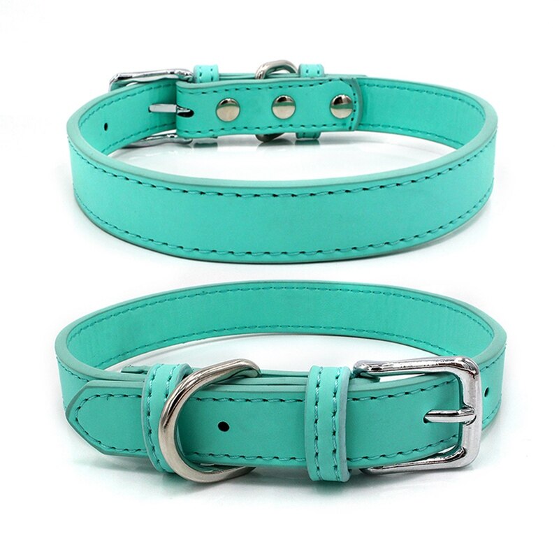 PU Leather Dog Collar For Small Dogs Neck Strap Ad... – Grandado