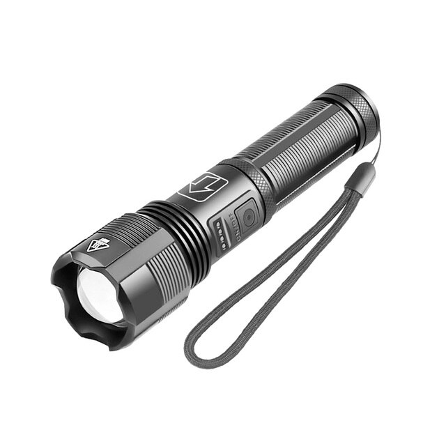 Powerful Led Flashlight USB Rechargeable Zoom Torc... – Grandado