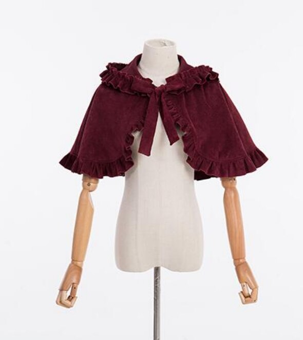 Palace sweet lolita shawl cloak vintage lace batwi... – Grandado
