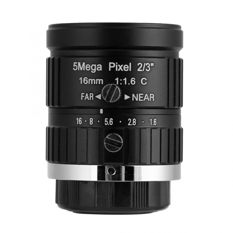 5MP 16mm Focal-Length CCTV HD Manual Lens 2/3 C Mo... – Grandado