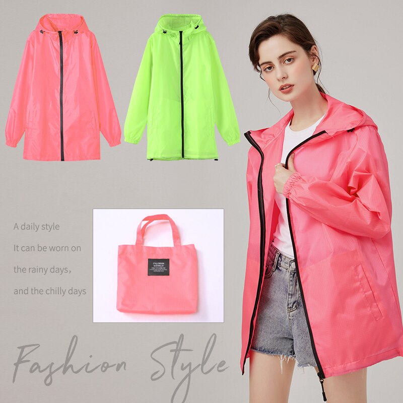 Women Stylish Polyester Raincoat Waterproof Rain J... – Grandado