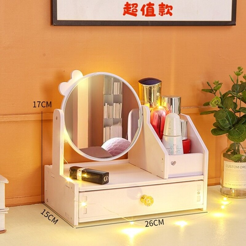 Make up mirror desktop net red dressing mirror bed... – Vicedeal