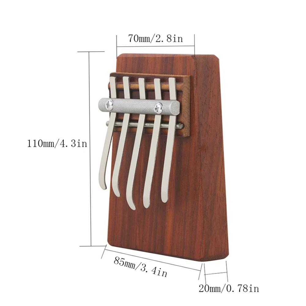 Muspor mini kalimba 5 tangenter kalimba imitert ro... – Grandado