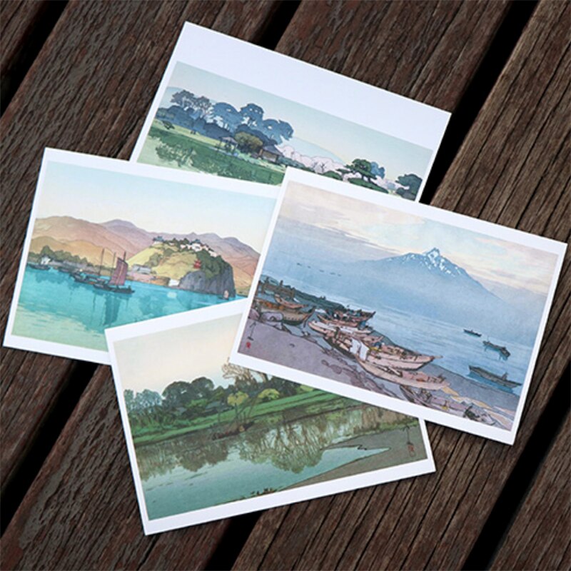 32Pcs/set Hiroshi Yoshida Woodblock Landscape Art ... – Grandado