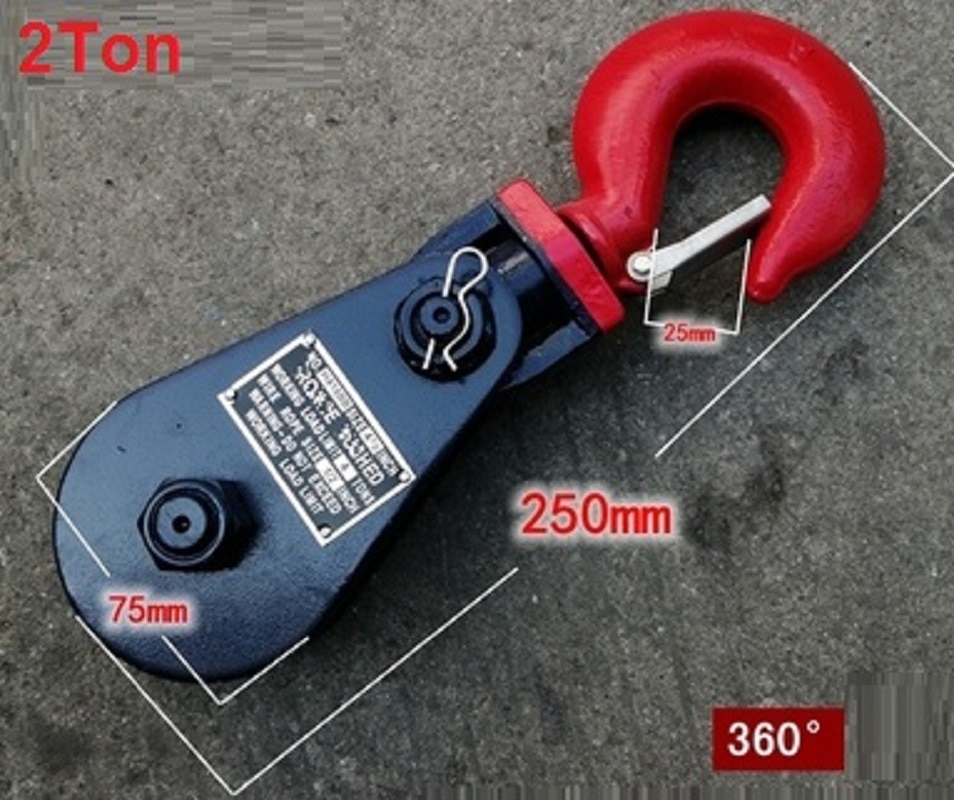 2T 75MM American style strong lifting pulley block... – Vicedeal