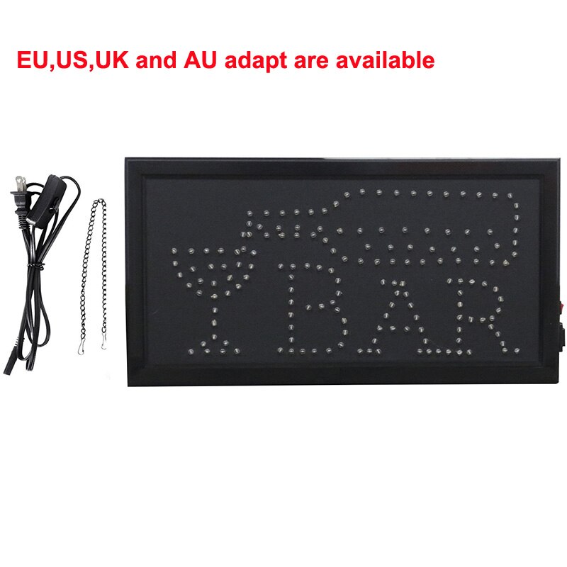 Open Bar Led Neon Business Motion Light Sign,Anima... – Grandado