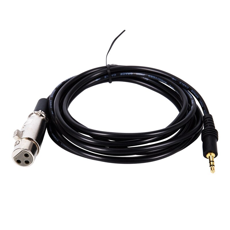 3.5mm Stereo Jack Mic o Cord Cable 10Ft & XLR Fema... – Vicedeal